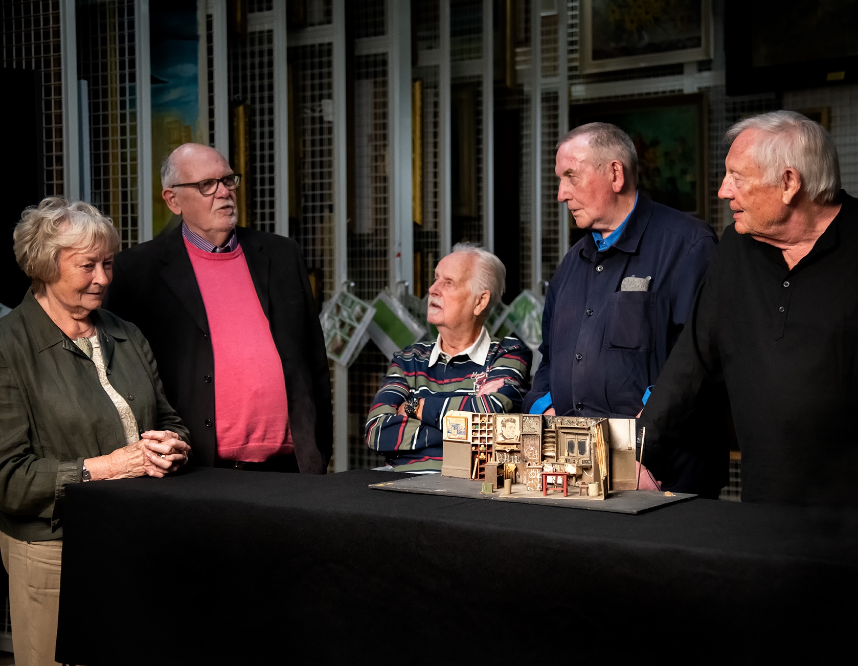 John Byrne’s slab boys reunite ahead of museum refurbishment – Paisley ...