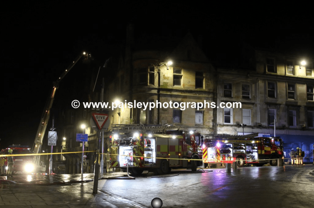 Paisley Town Centre Fire Major Incident Adverted By Quick Actions Of ...