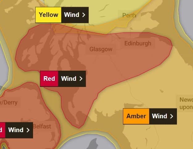 Red Weather Warning Issued for Scotland: Prepare for Severe Conditions ...