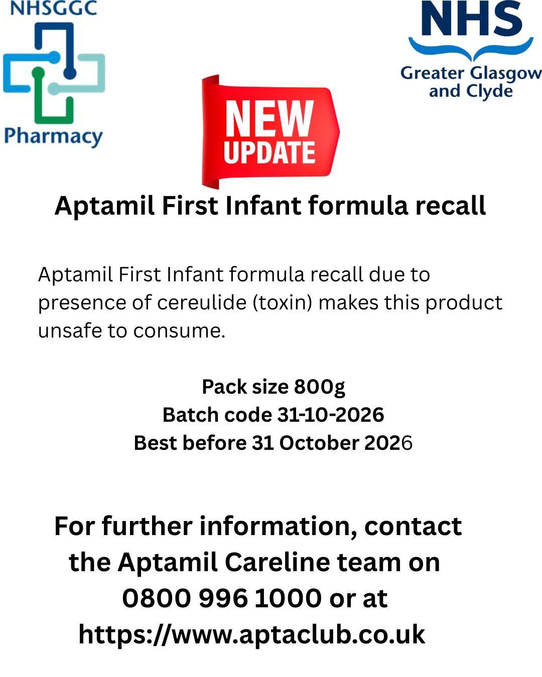 Recall On Aptamil Formula – Paisley Photographs